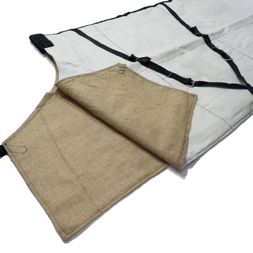 Manta de rafia y arpillera clásica – Crespo