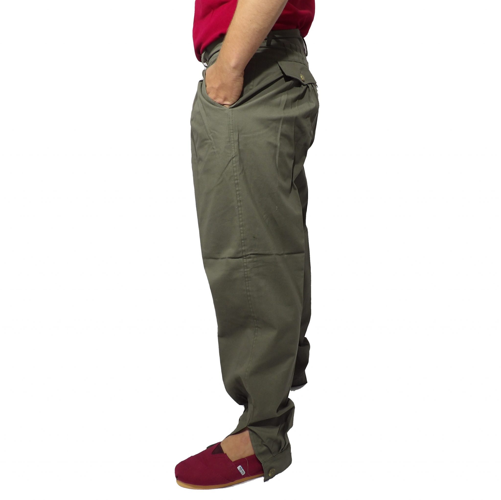 Bombacha de gabardina verde – Crespo